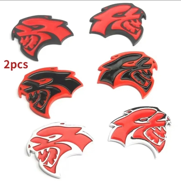 Other | 2 Challenger Charger Hellcat Metal 3d Emblems35x3 Please Msg Me ...